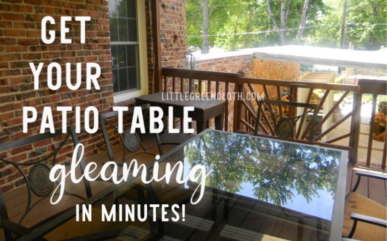 How to Clean your Glass Patio Table in Minues with Norwex!
